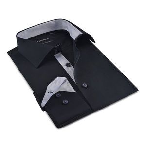 Levinas | Shirts | Levinas Contrast Collar Buttonup Shirt | Poshmark